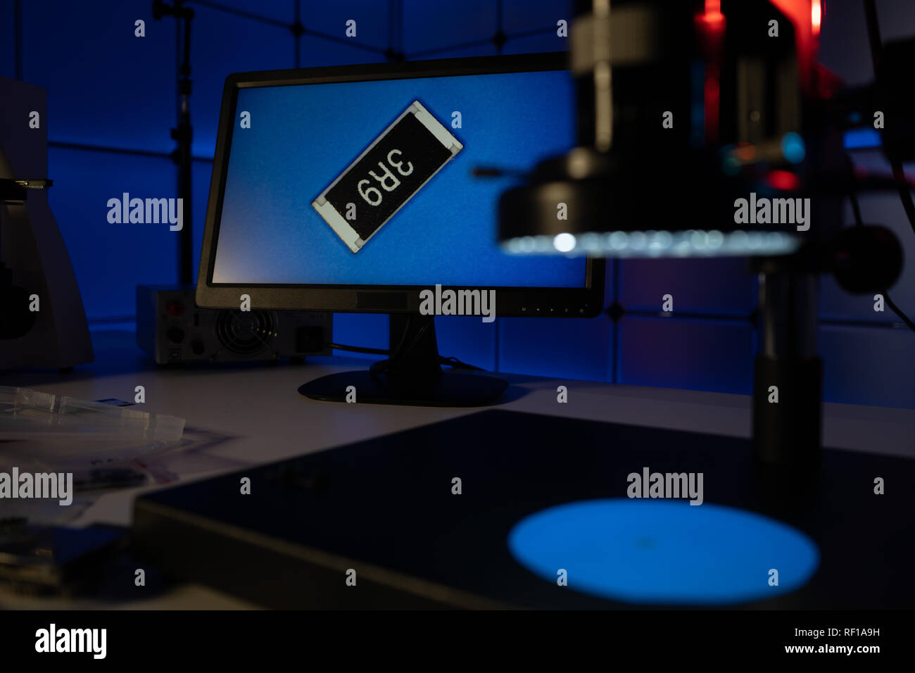 Laboratory of semiconductor chips. The development of modern ...