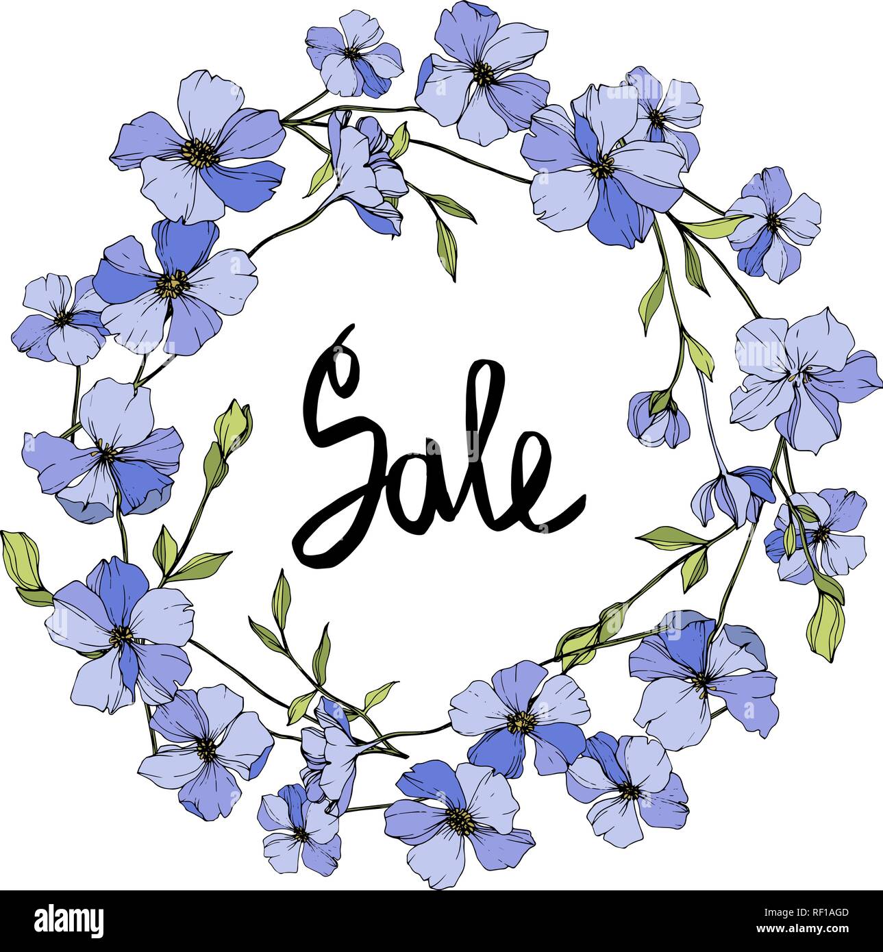 Ornamental flax Stock Vector Images - Alamy