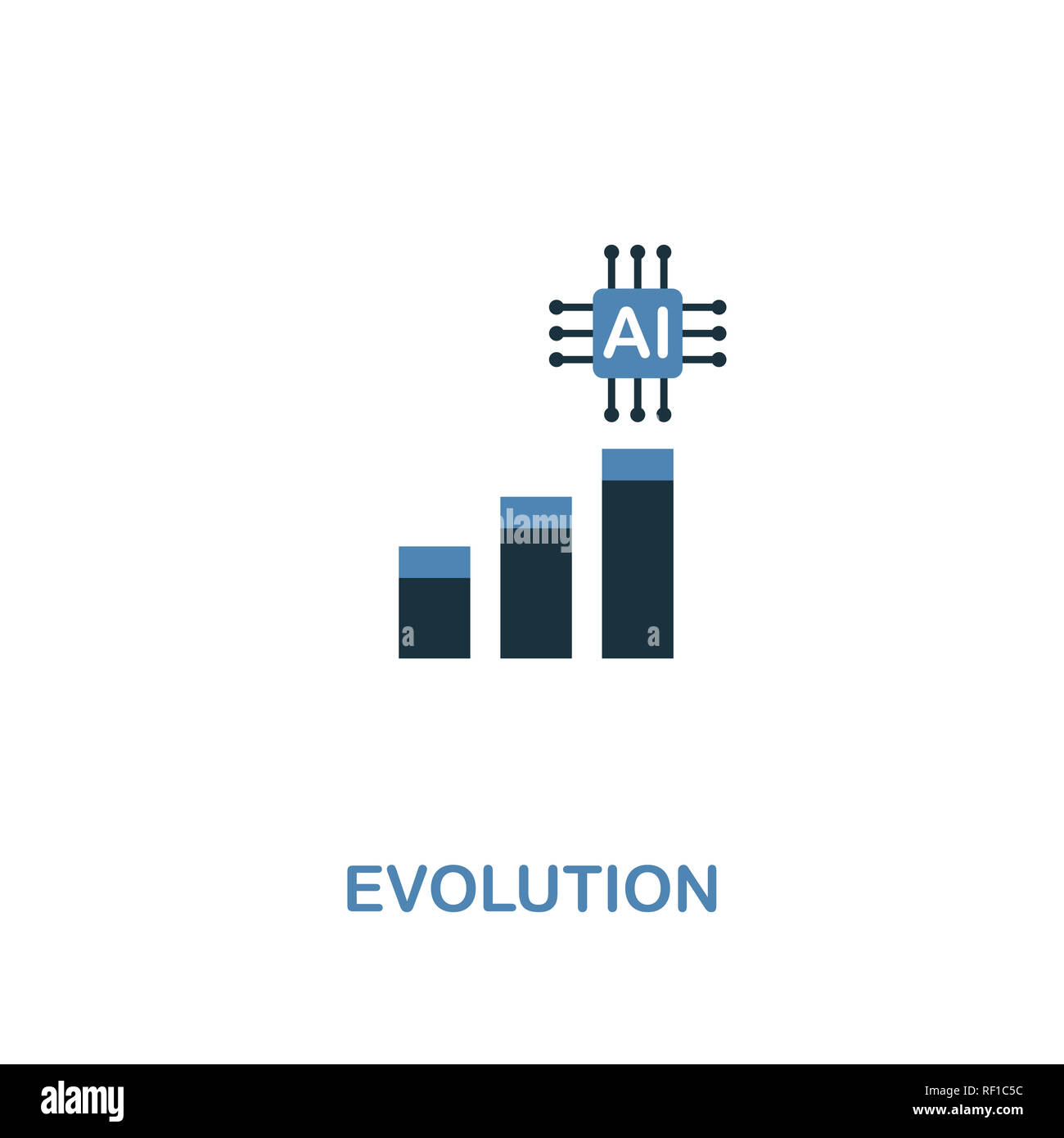 Evolution icon in two colors design. Premium style design from ...