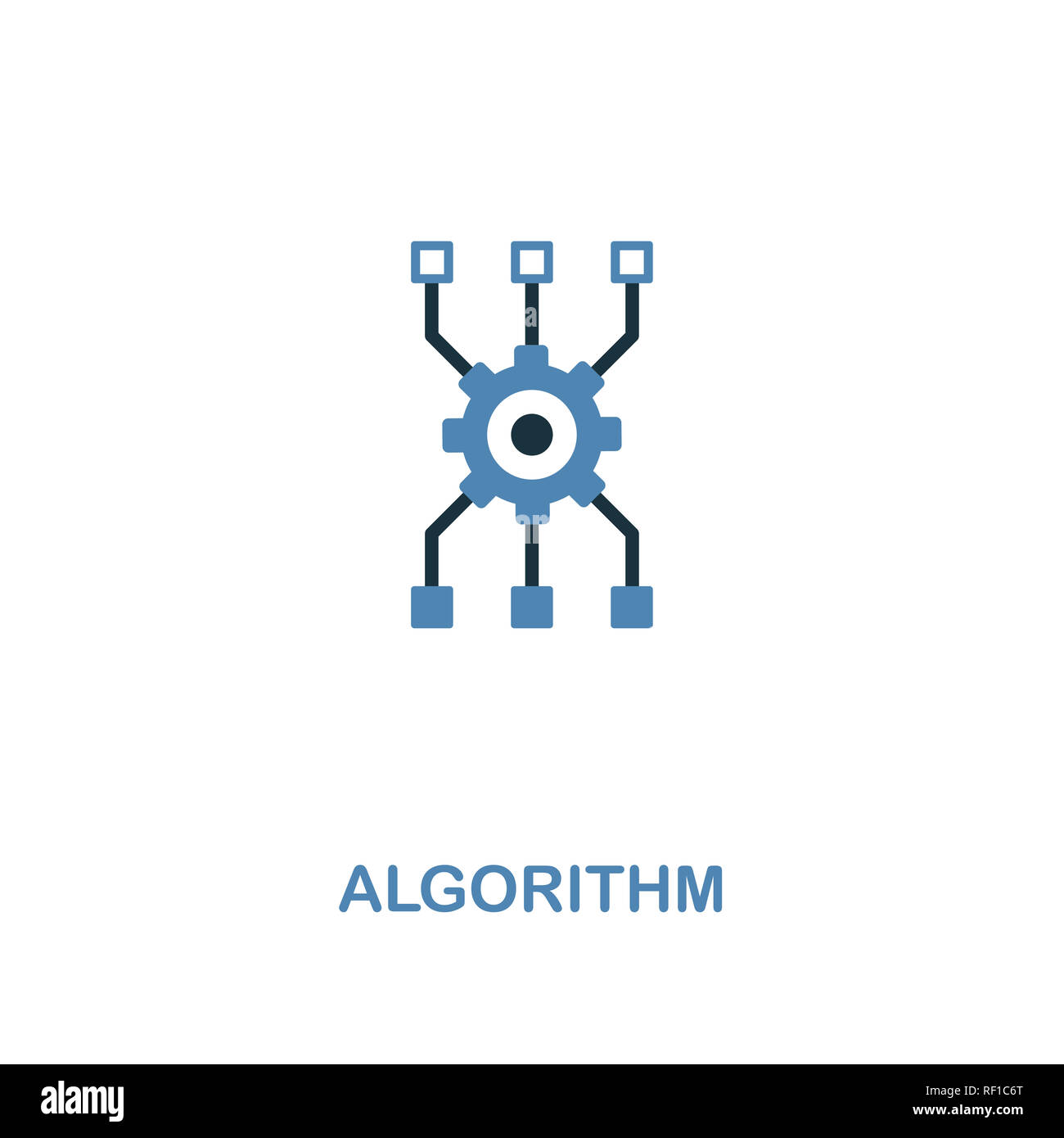 Algorithm icon in two colors design. Premium style design from artificial intelligence ...