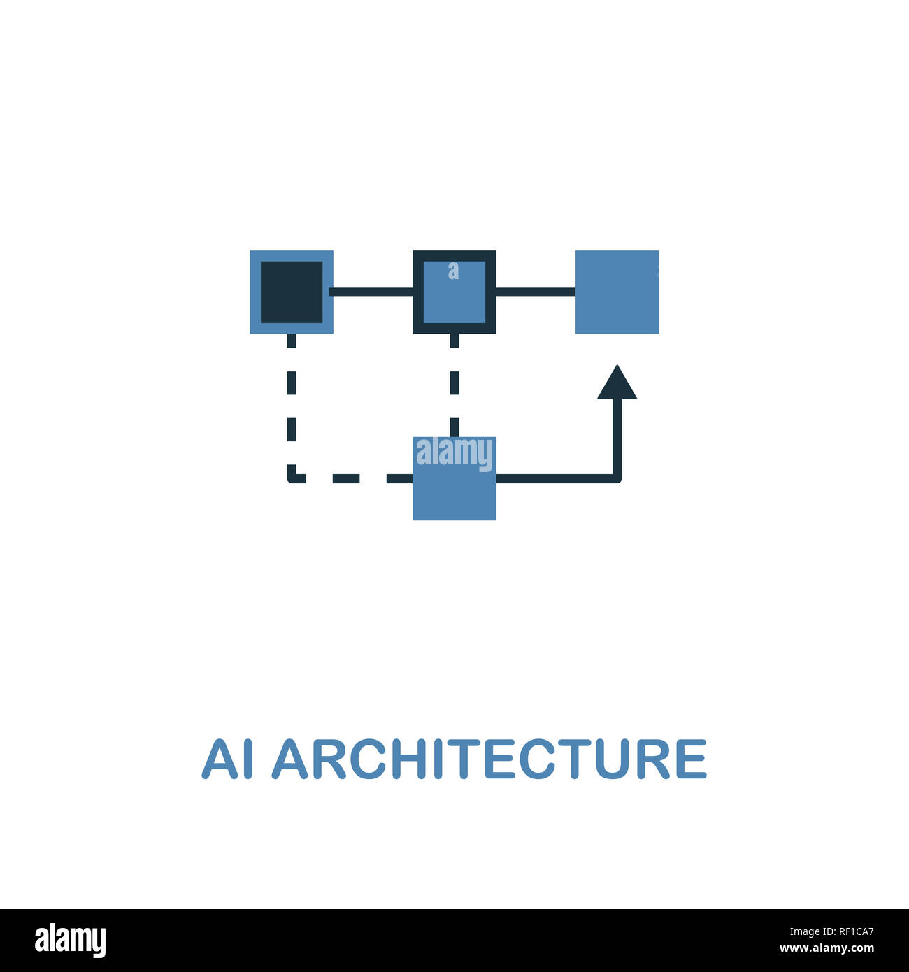 Ai Architecture icon in two colors design. Premium style design from ...