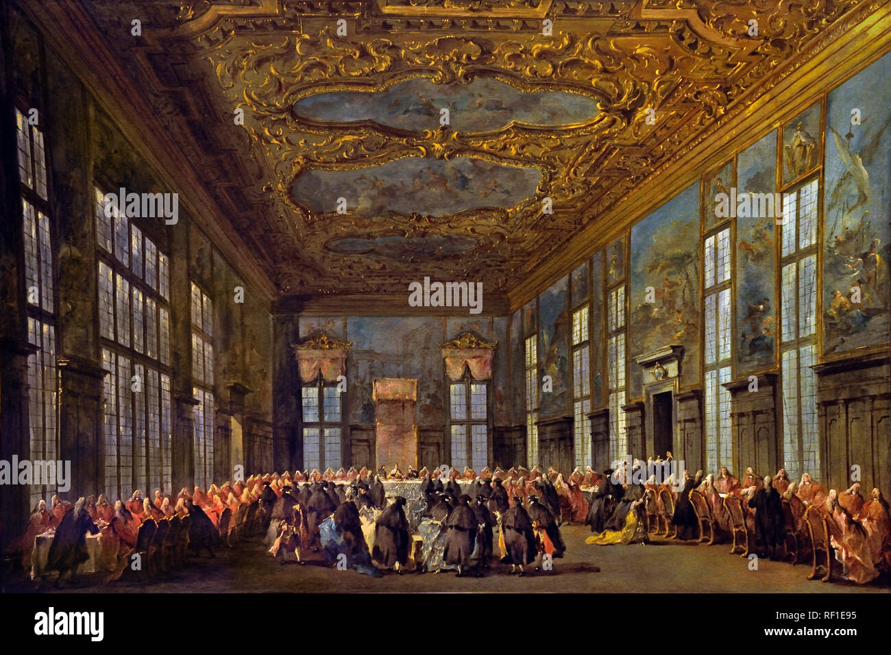 Italian renaissance paintings banquet hi-res stock photography and ...