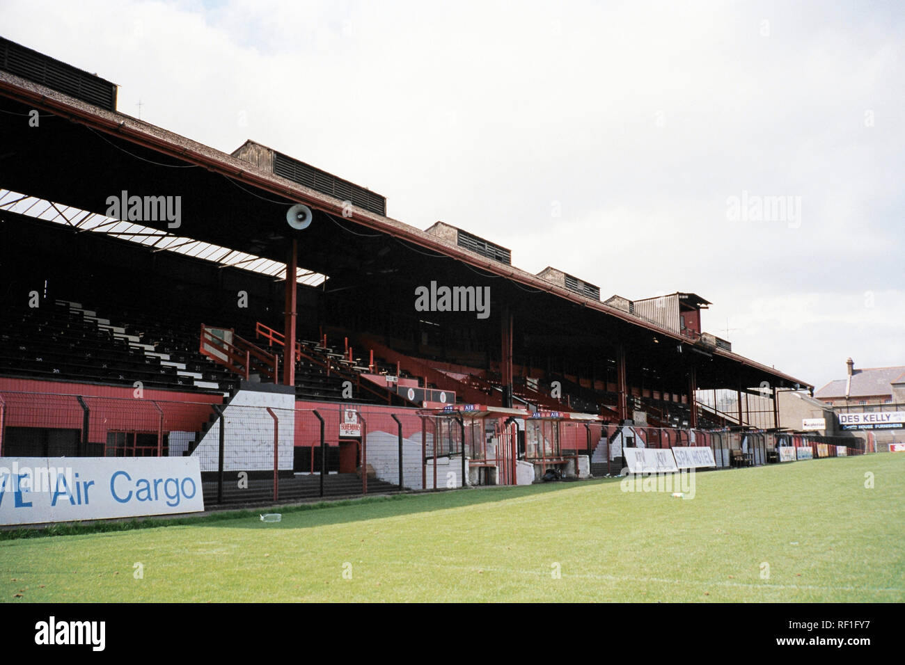 General view of Bohemian FC Football Ground, Dalymount Park ...