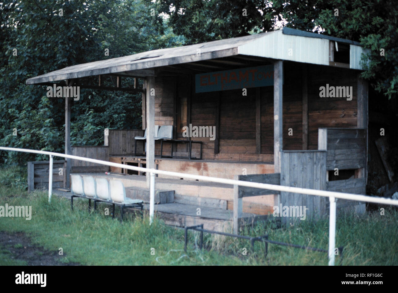Covered area at Eltham Town FC Football Ground, Green Lane, Eltham ...