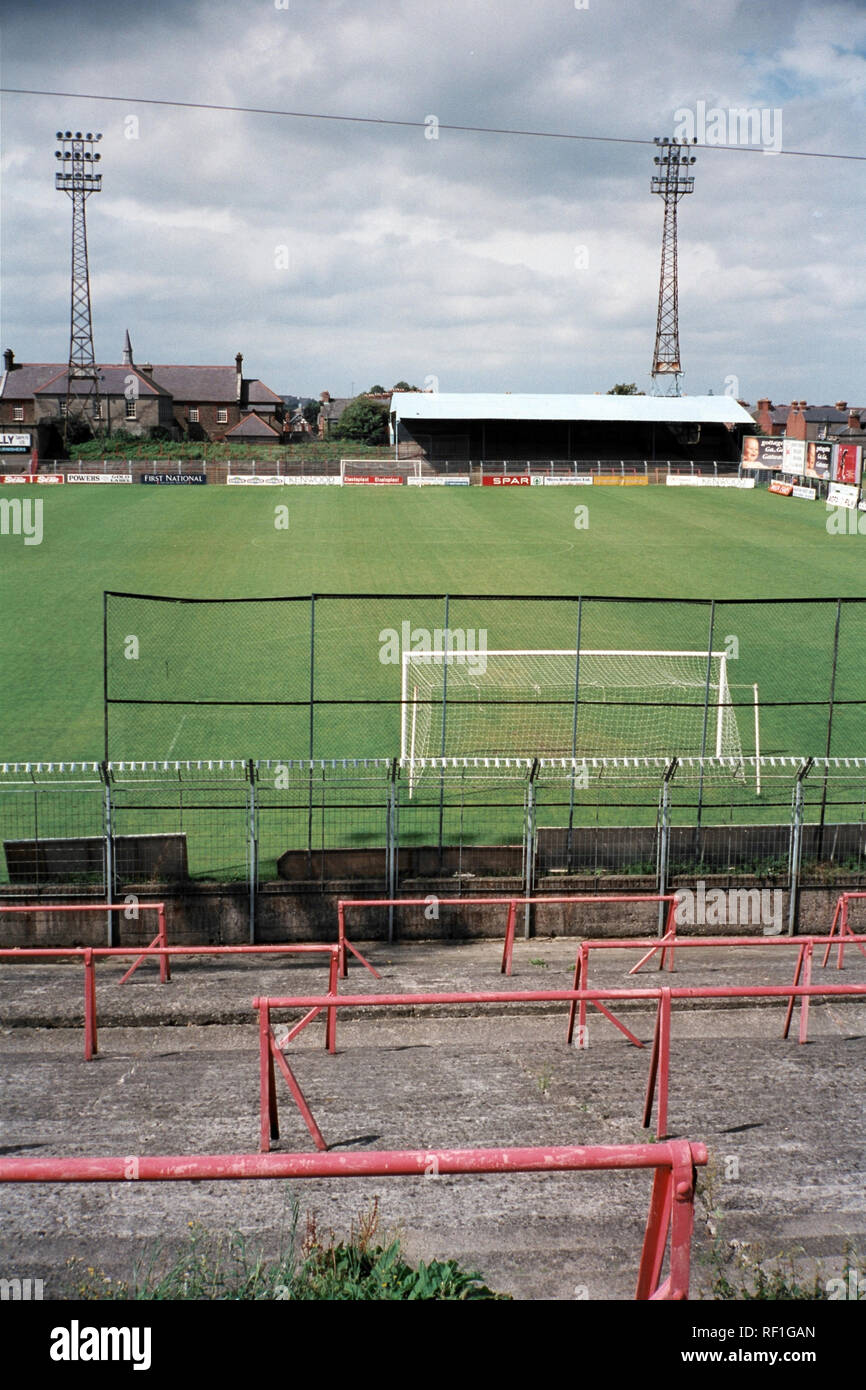 General view of Bohemian FC Football Ground, Dalymount Park ...