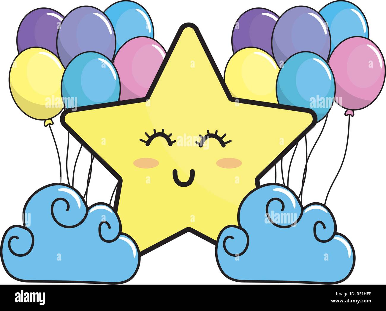 cute star cartoon Stock Vector Image & Art - Alamy