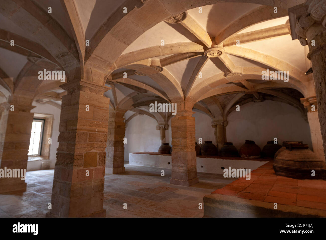 Tomar Monastery Kitchen, Convent of Christ, Tomar, Portugal Stock Photo ...