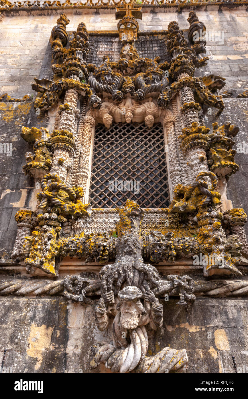 The famous chapter house window, made by Diogo de Arruda in 1510-1513 ...