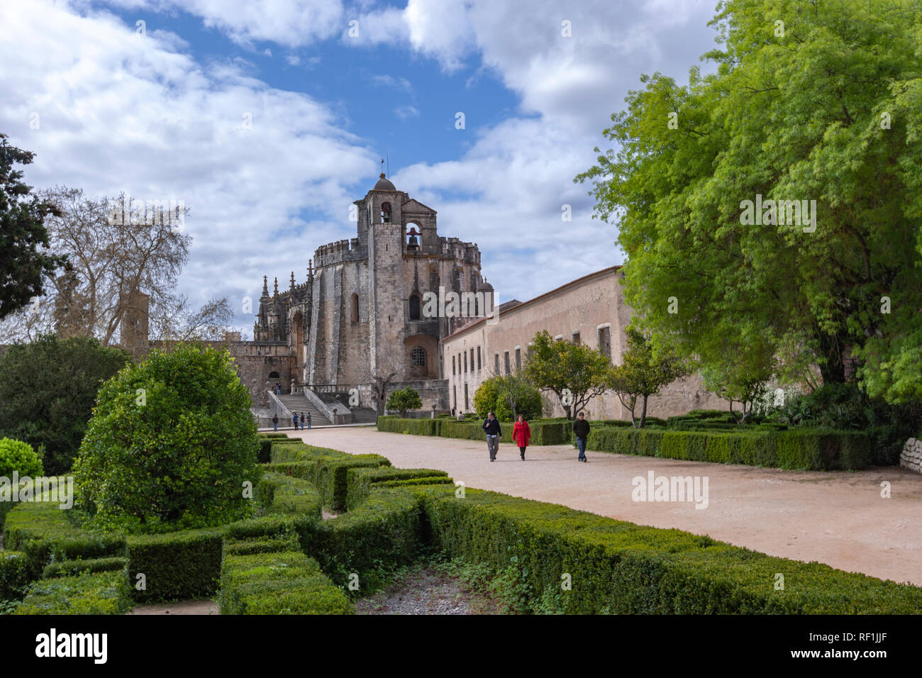 The main church of the Convent of Tomar constructed by the Knights ...