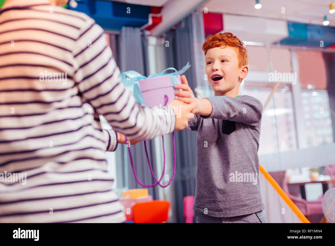 Child visiting friend hi-res stock photography and images - Alamy