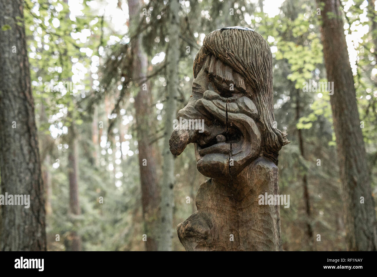 Lithuanian wood carving hi-res stock photography and images - Alamy