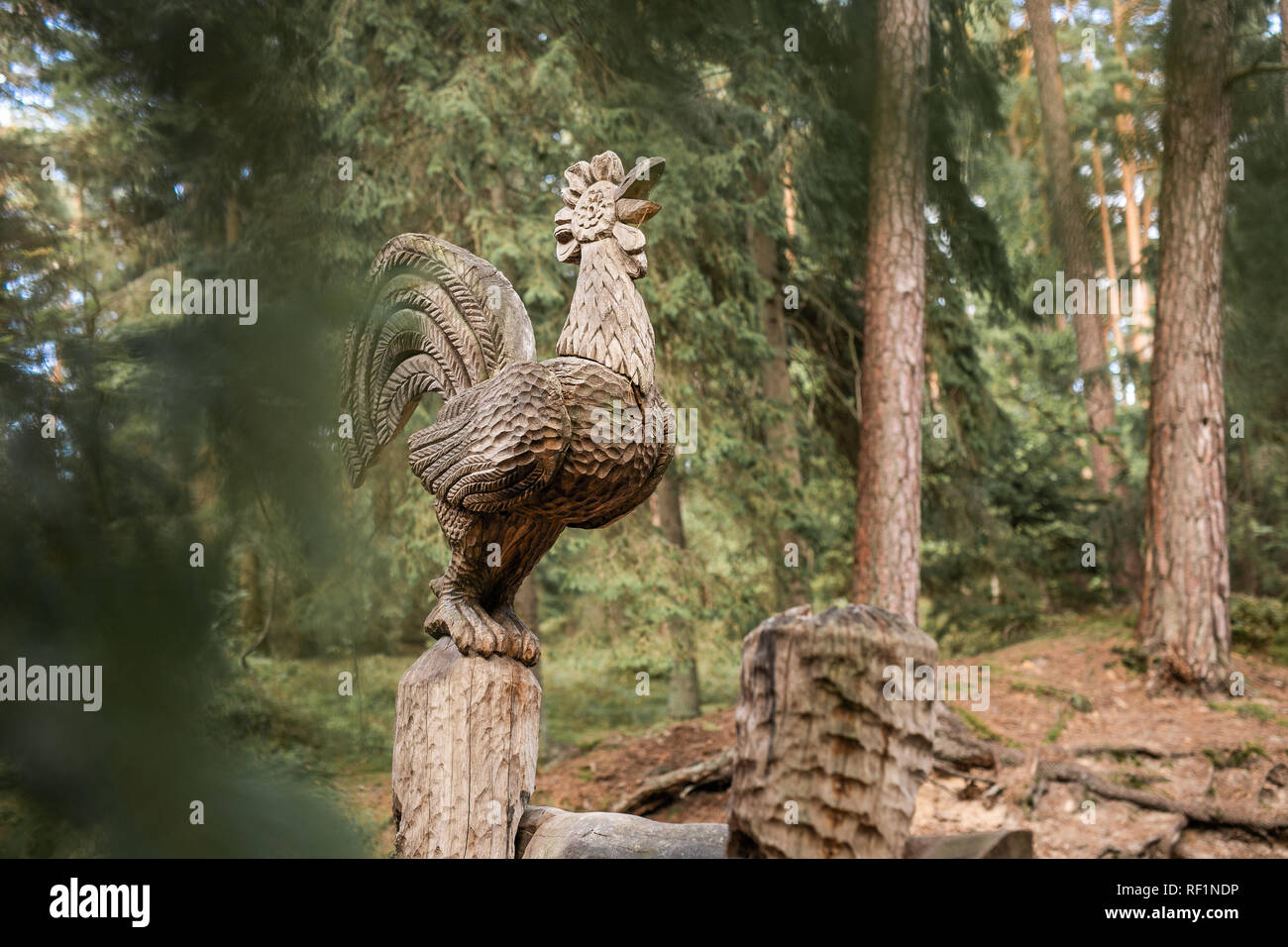 JUODKRANTE, LITHUANIA - AUGUST, 2018: Traditional Lithuanian Raganu ...