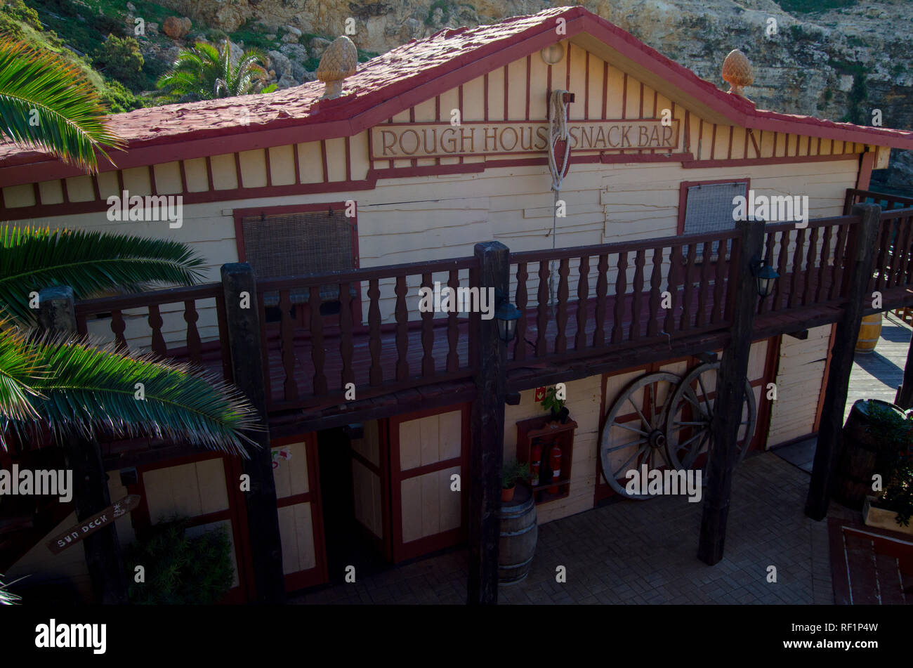 Mellieha, Malta, 30 december 2018 - Rough house snack bar , house in ...