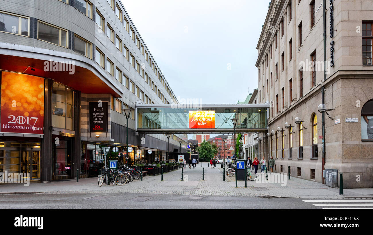 Scandinavian architecture malmo town square hi-res stock photography ...