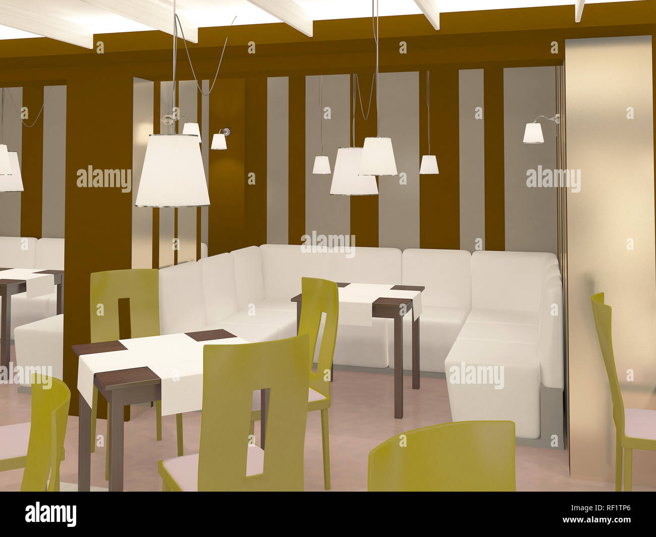 3d rendering of a bar, restaurant, pub Stock Photo - Alamy