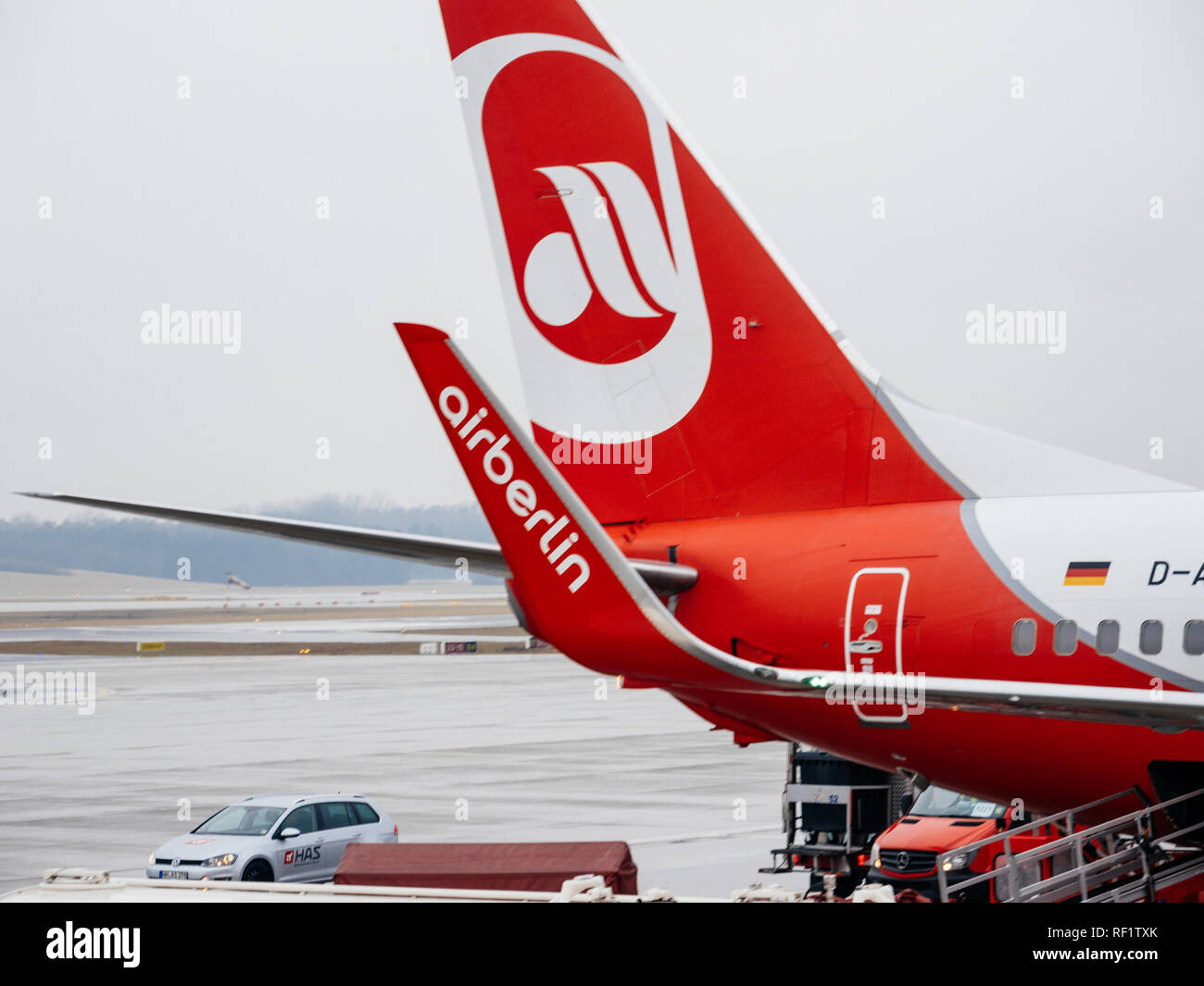 Rear airplane exit exterior hi-res stock photography and images - Alamy