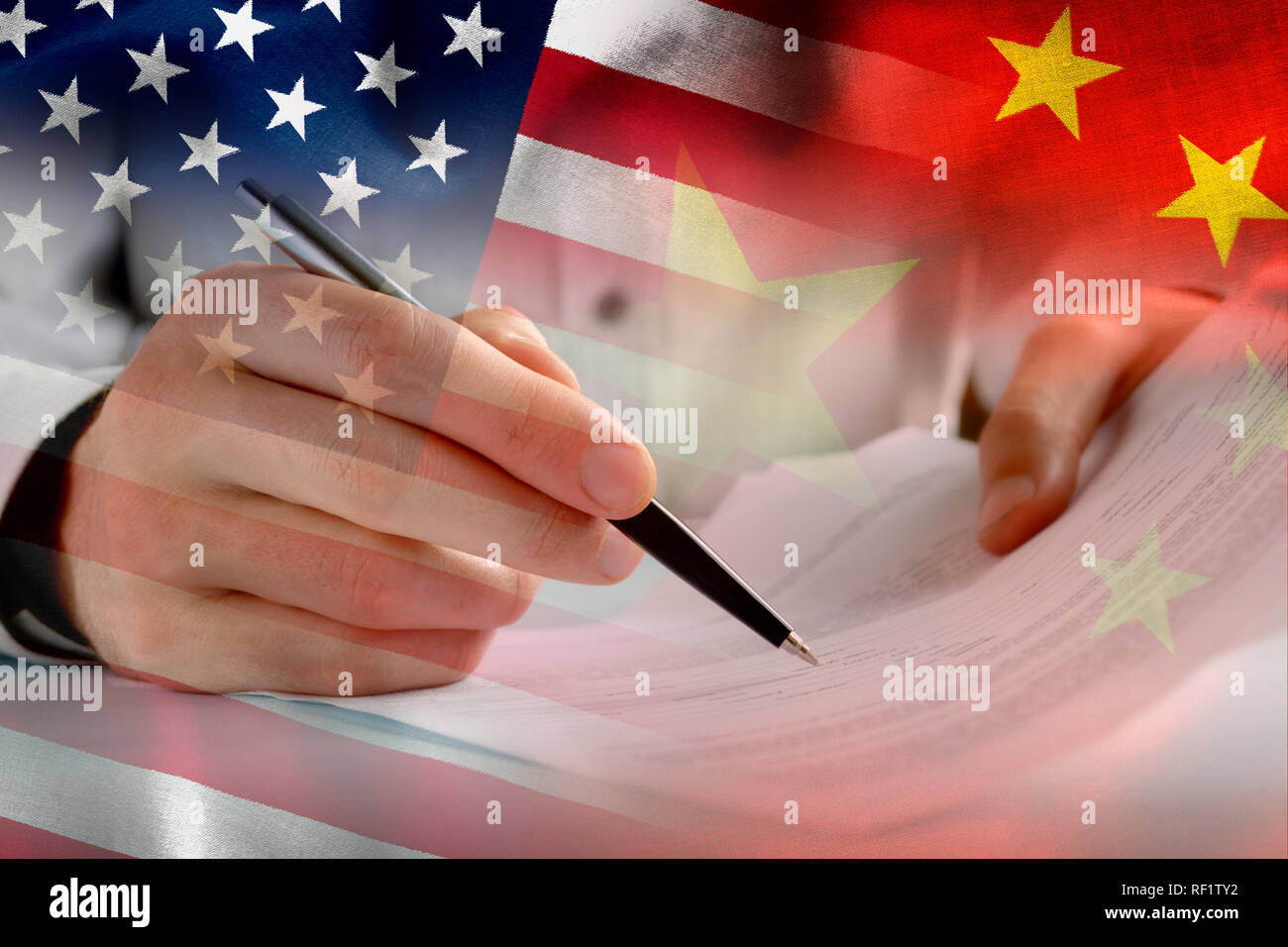 Signing the national flag hi-res stock photography and images - Alamy