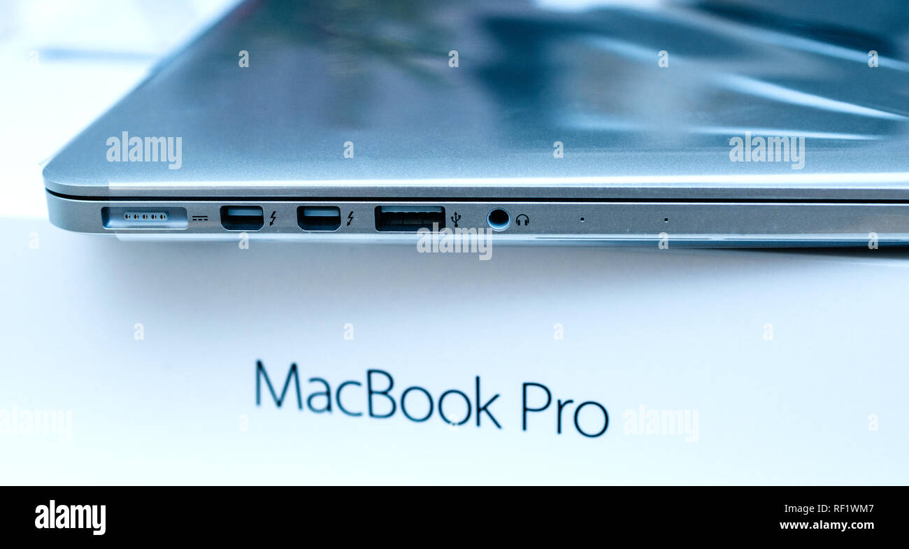 LONDON, UNITED KINGDOM - JAN 14, 2015: Unboxing of the new Apple ...