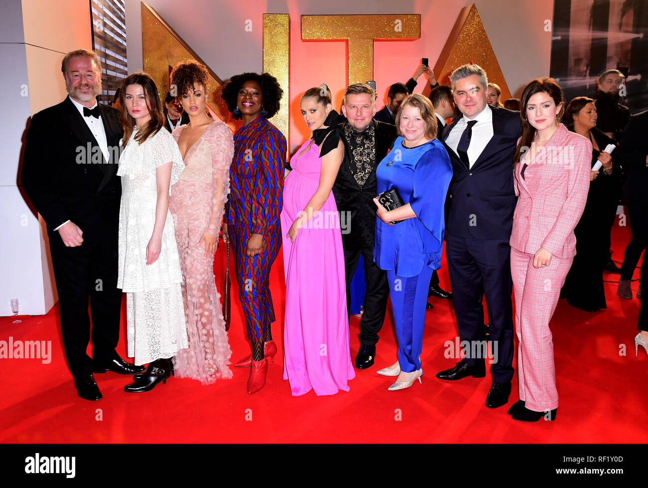 (left to right) Owen Teale, Malin Buska, Elarica Gallacher, Tanya ...