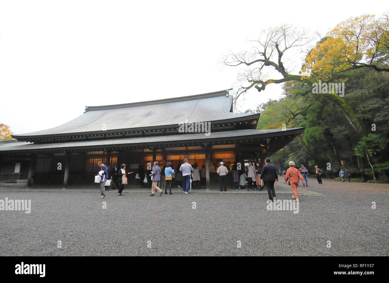 People visit Ise jingu shrine Ise city Japan Stock Photo - Alamy