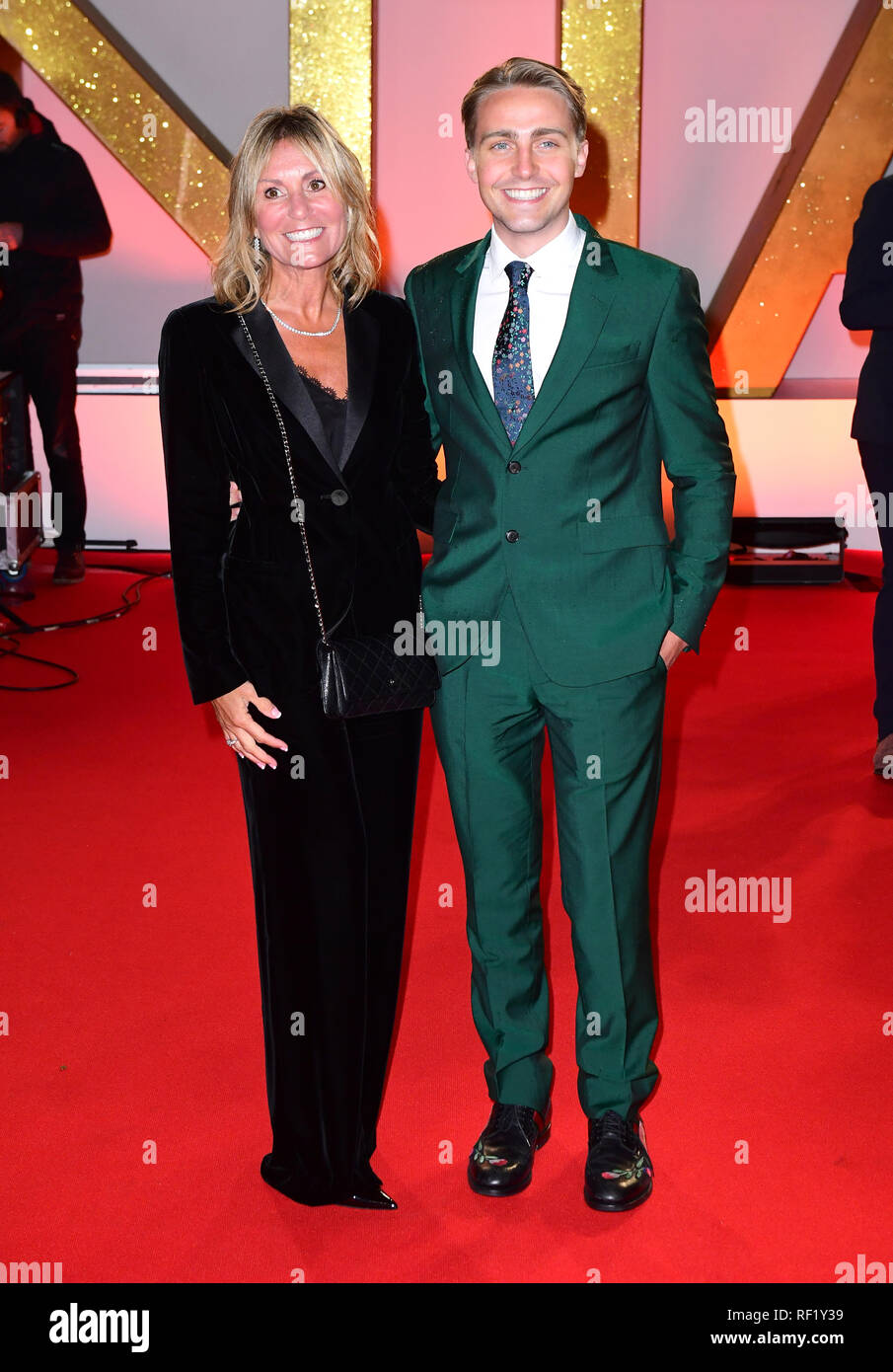 Donna Derby and Barney Walsh attending the National Television Awards ...