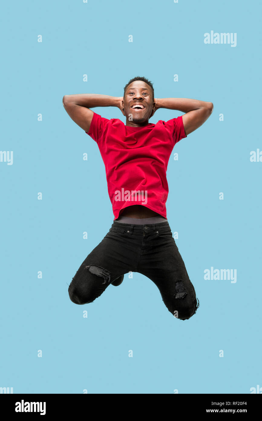 Business man jumping running forward hi-res stock photography and ...