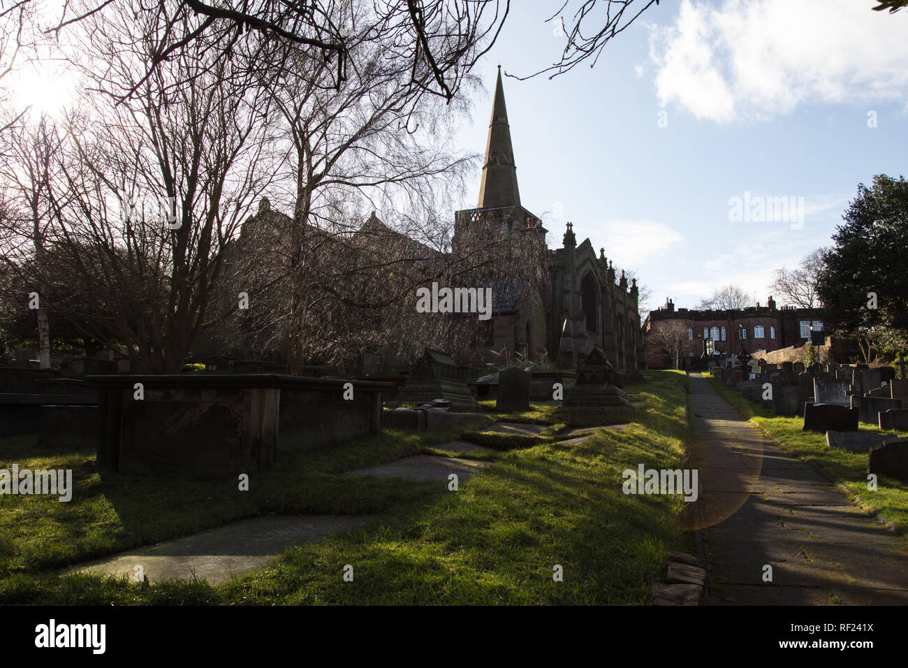 All saints church rear view hi-res stock photography and images - Alamy
