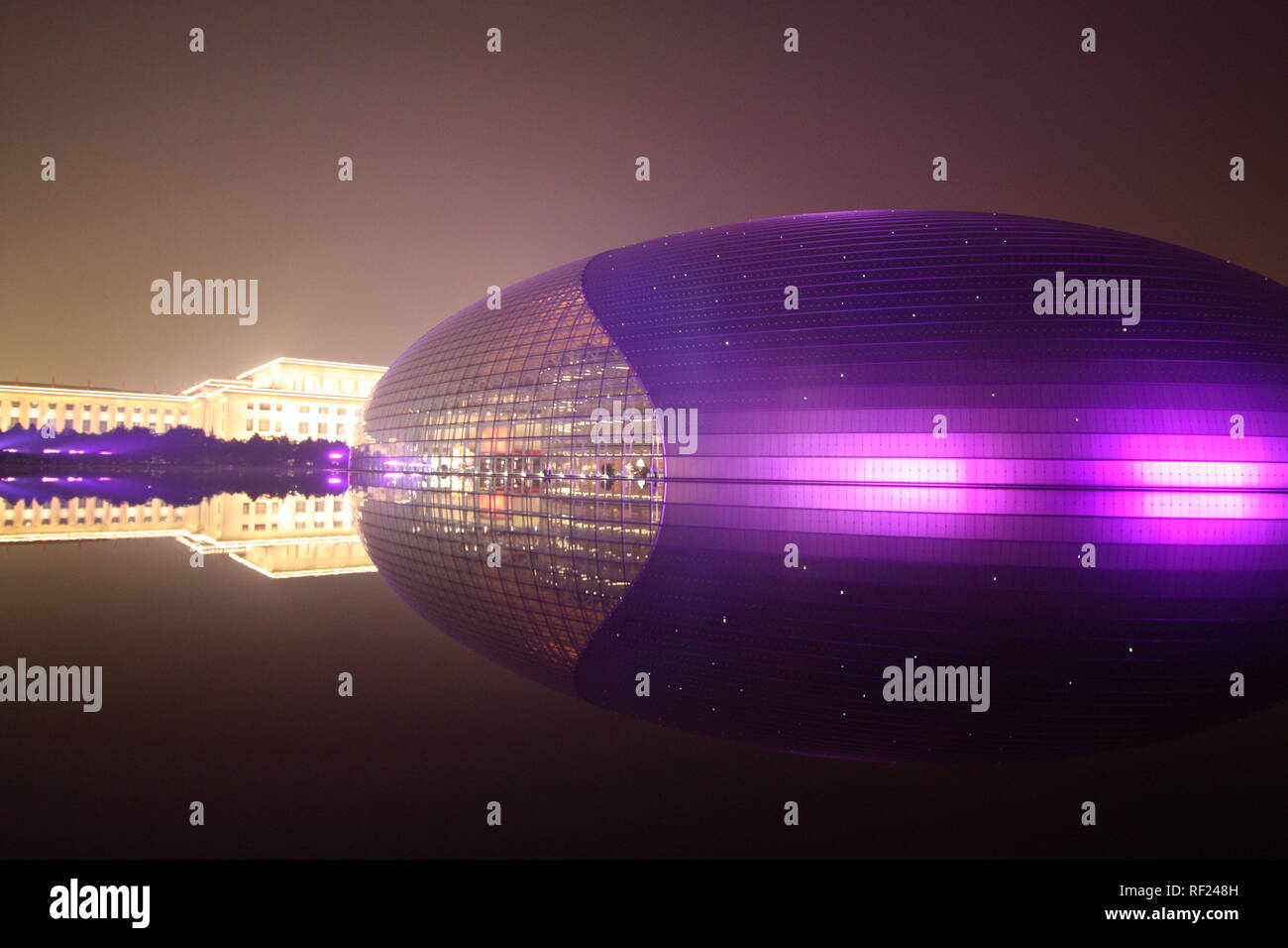 National Centre for the Performing Arts in Purple in Beijing, China ...