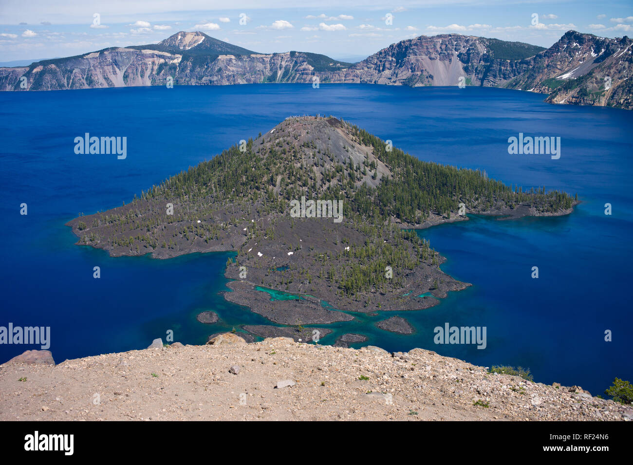 Crater Lake in Oregon is the deepest lake in the US, and because of its ...