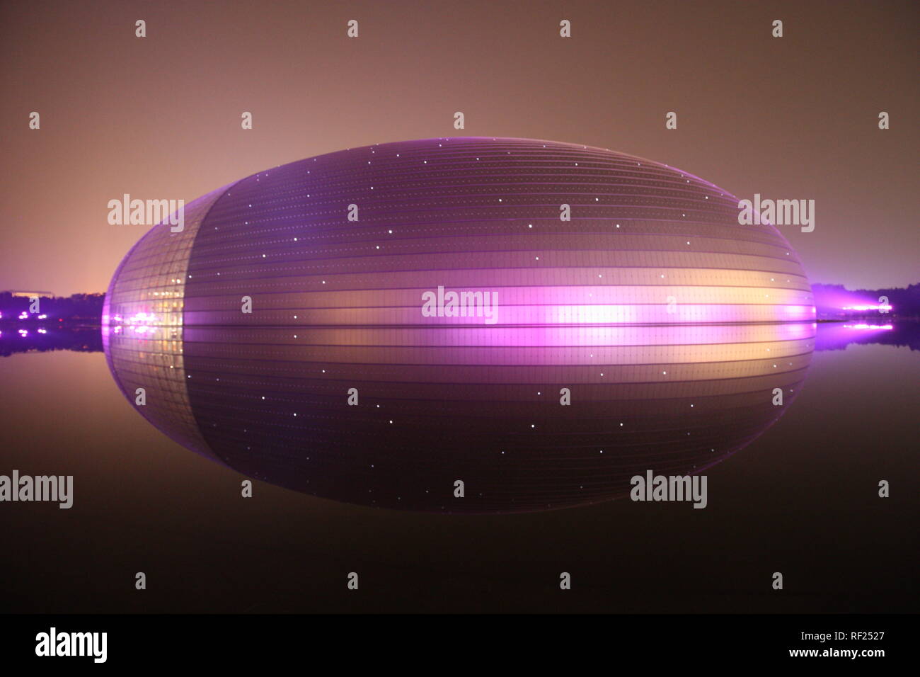 National Centre for the Performing Arts in Purple in Beijing, China ...