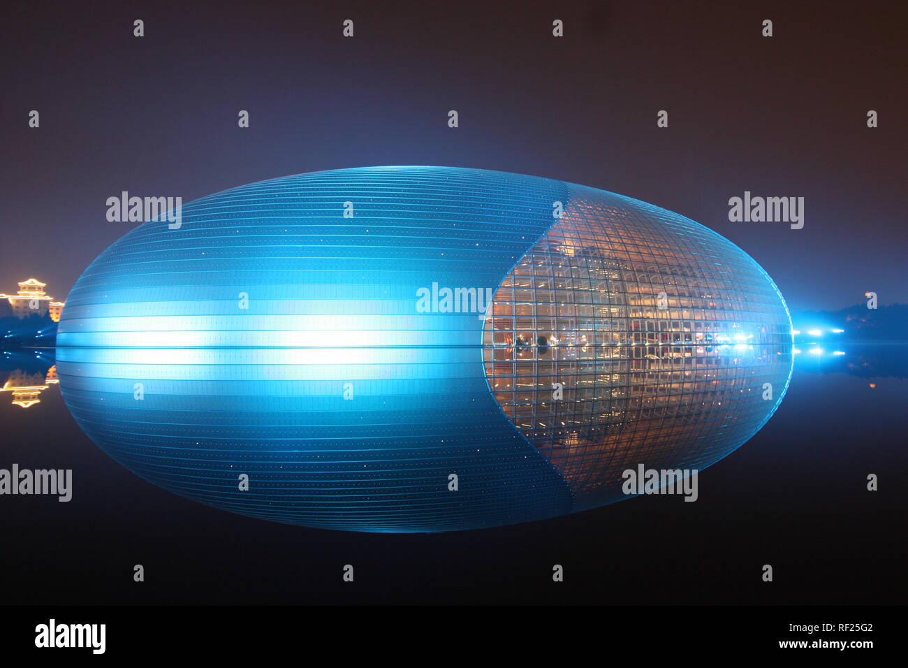 National Centre for the Performing Arts in Purple in Beijing, China ...