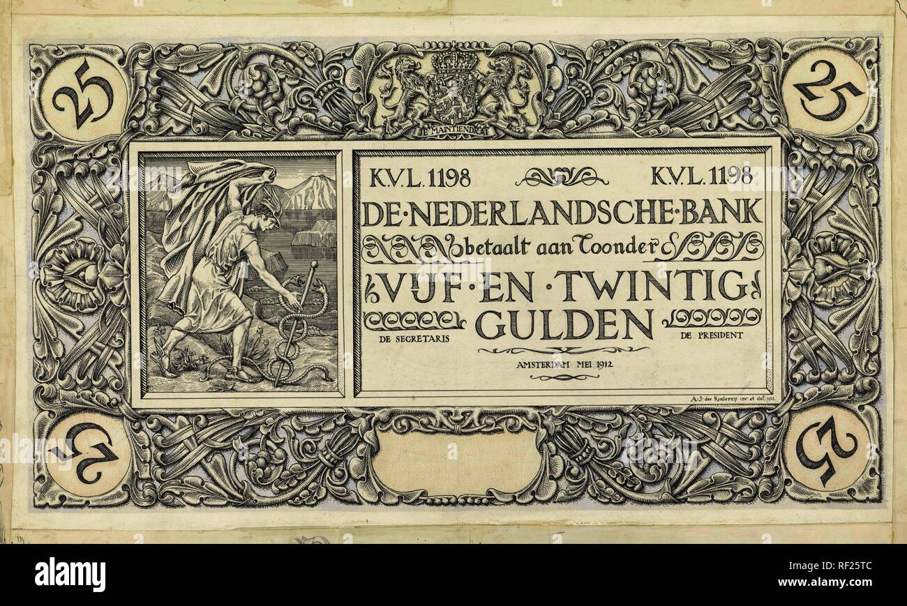 Note 25 guilders hi-res stock photography and images - Alamy