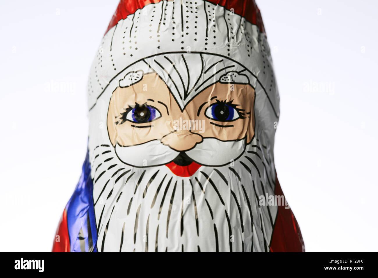 Chocolate Santa Claus Stock Photo - Alamy