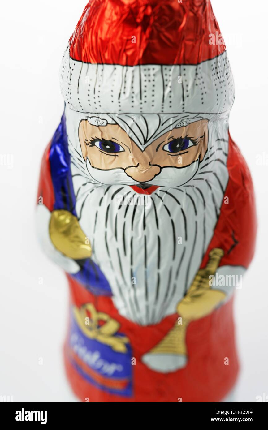 Chocolate Santa Claus Stock Photo - Alamy