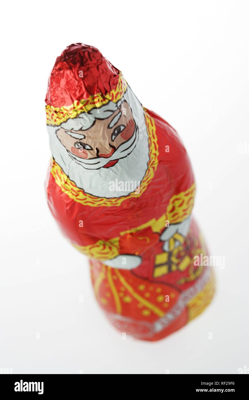 Chocolate Santa Claus Stock Photo - Alamy