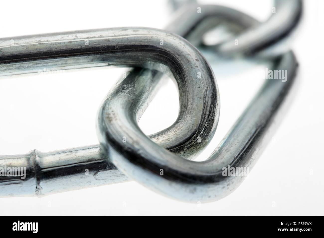 Steel link chain Stock Photo - Alamy
