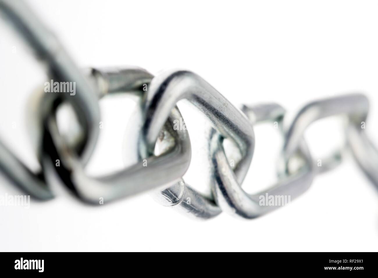Steel link chain Stock Photo - Alamy