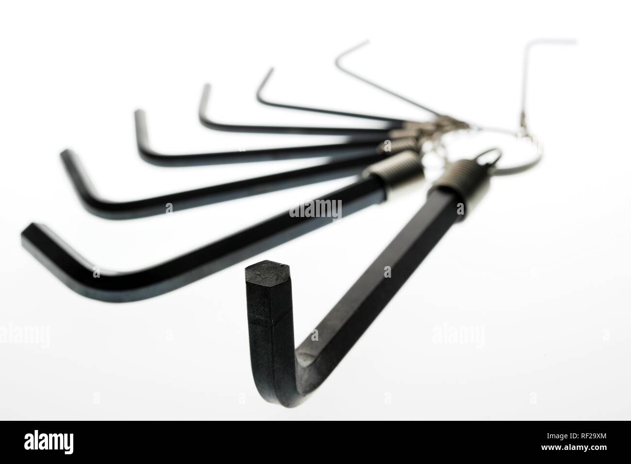 Set of Allen keys (hex keys, Alum keys, Zeta wrenches Stock Photo - Alamy