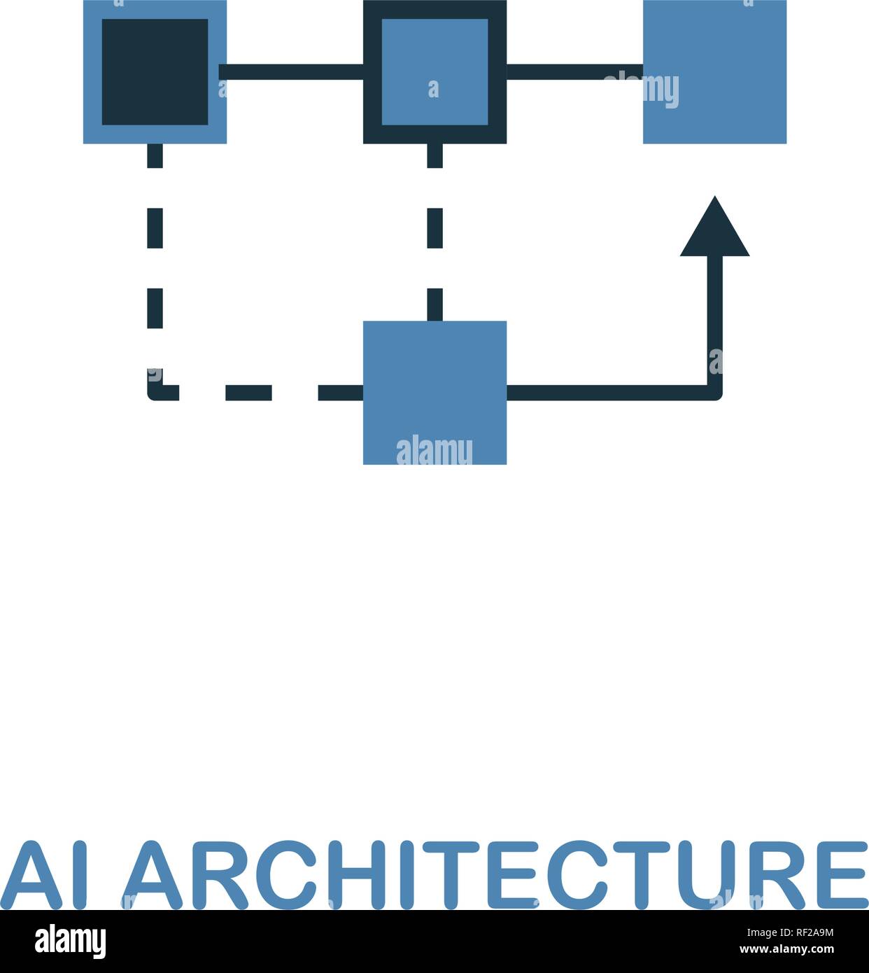 Ai Architecture icon in two colors design. Premium style design from artificial intelligence ...