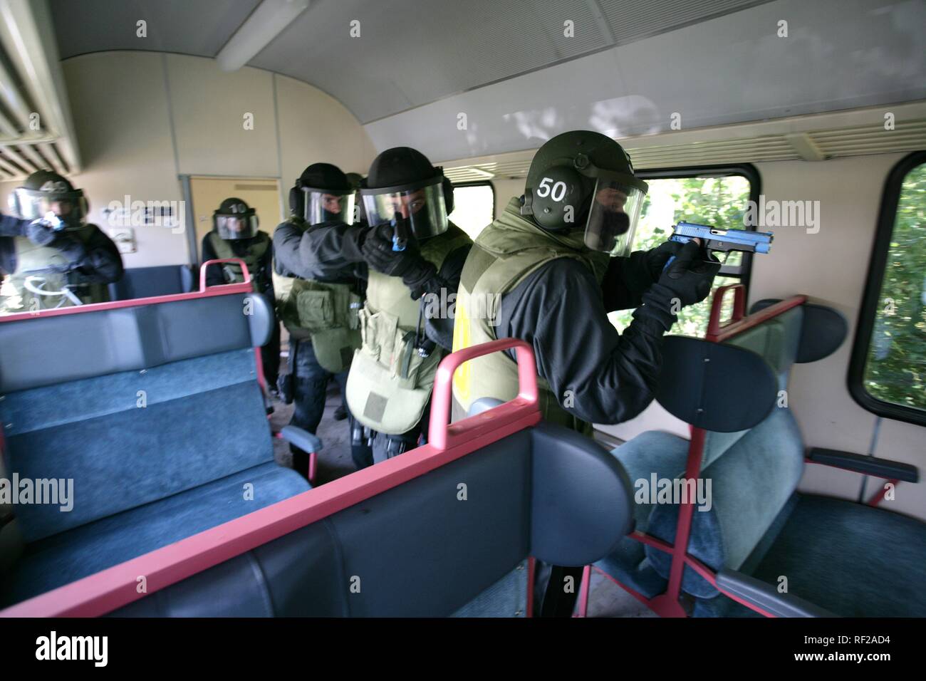 Operational exercise, training for new SWAT officers, North Rhine ...