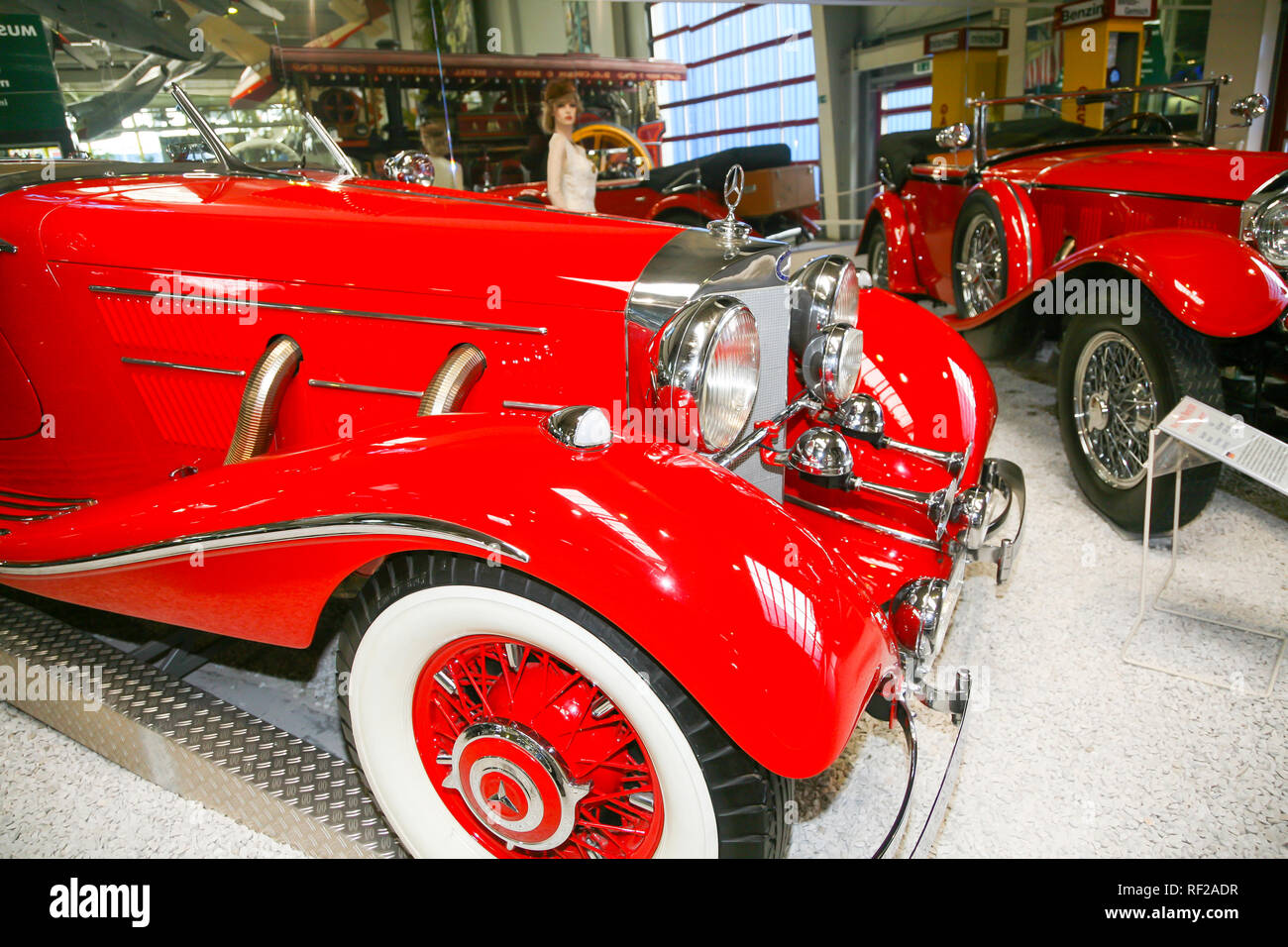 Mercedes k15 red of 1926 made in Germany touring car Stock Photo - Alamy