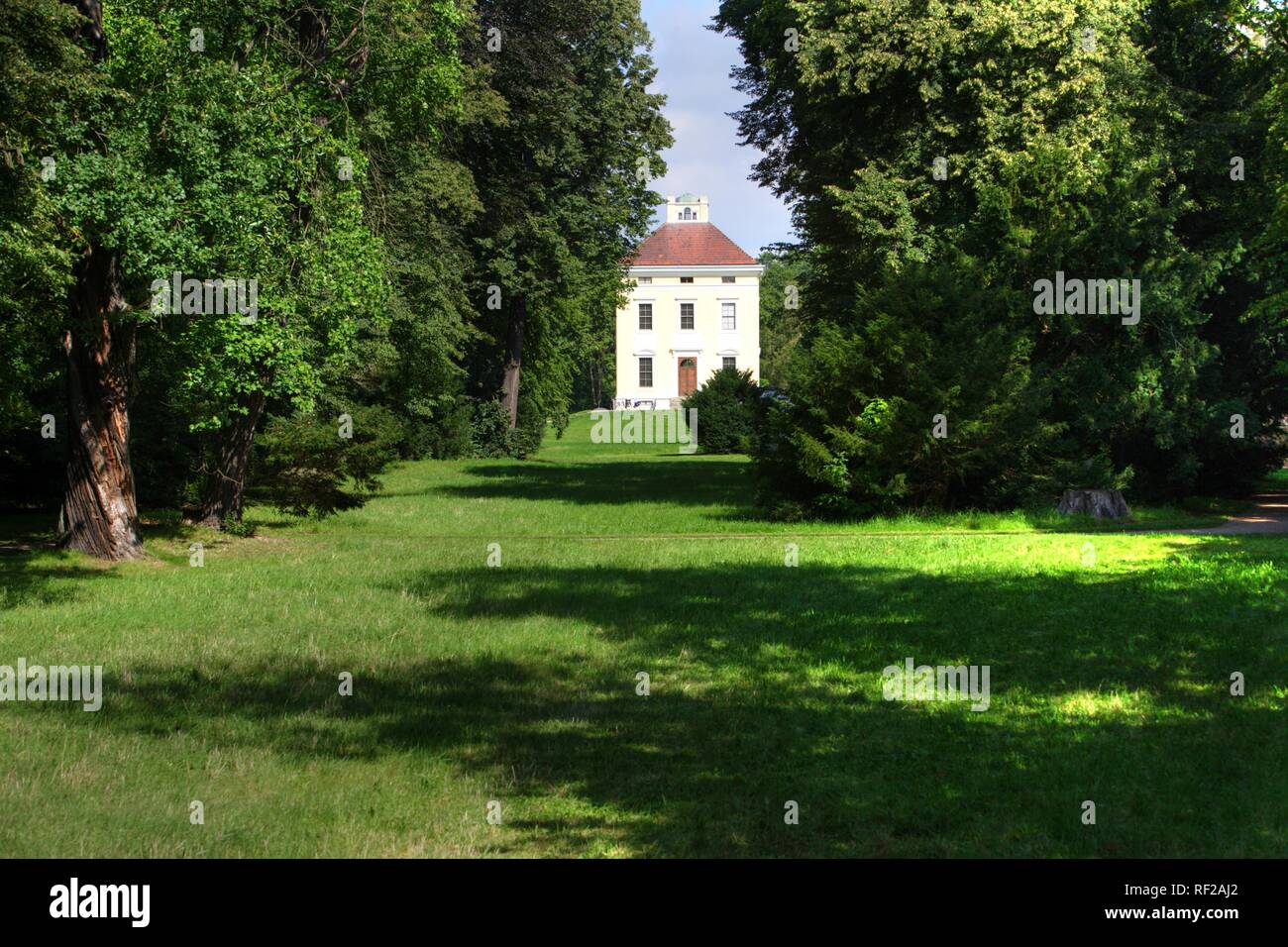 Luisium Park, neo-classical country manor house in the Dessau-Woerlitz ...