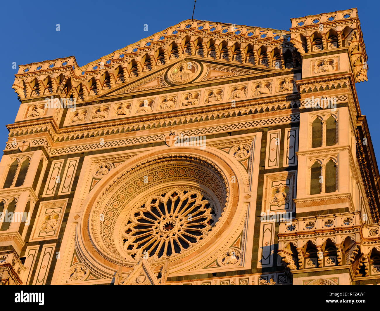 Florence Cathedral Duomo the rose window and duomo dome Florence Italy ...