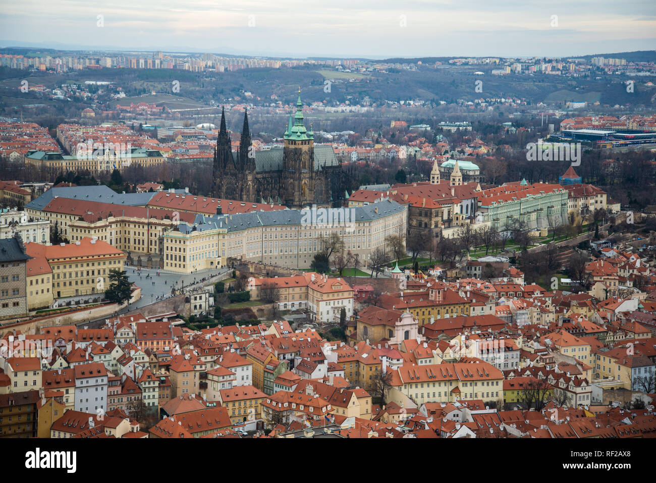 Prague from the Observation Tower Stock Photo - Alamy