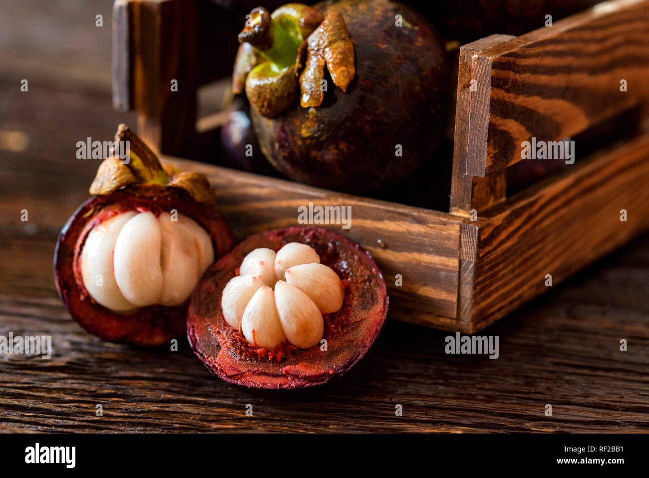 Mangosteen flesh closeup hi-res stock photography and images - Alamy