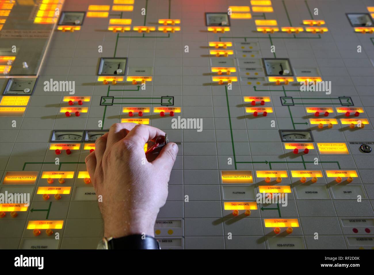 One of 13 control stations in the simulation centre, for the ...