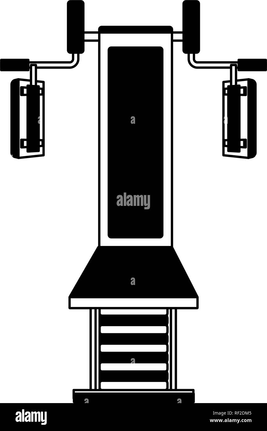 Weighing machine gym Stock Vector Images - Alamy