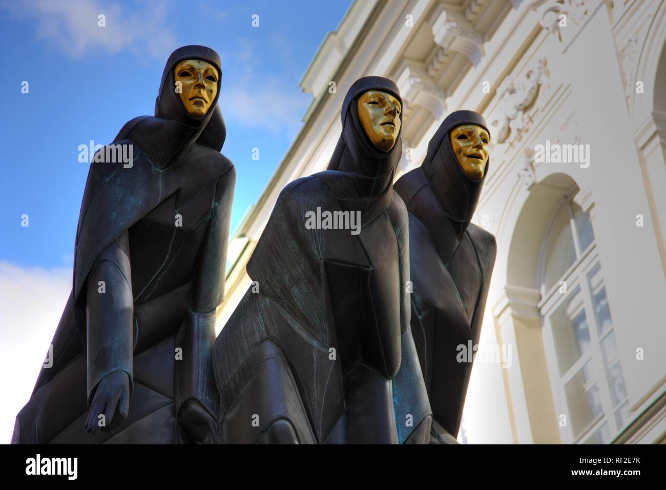 Sculpture, the "Feast of the 3 Muses" at the National Drama Theatre at ...