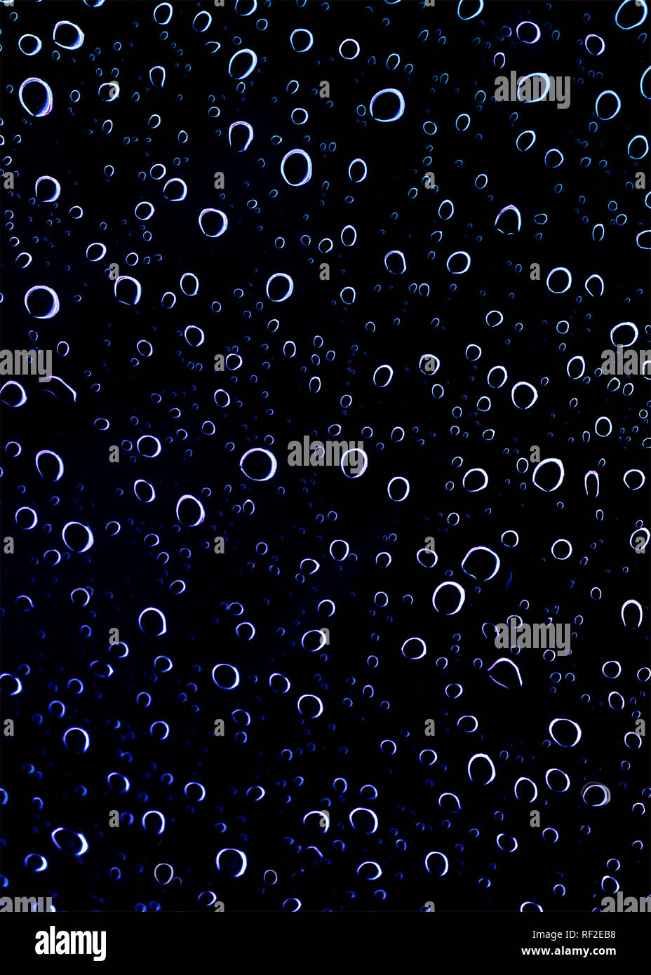 Dark abstract texture design water drops motif pattern in blue and ...