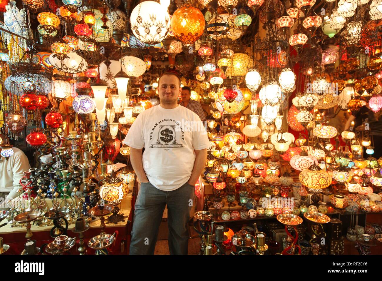 Buying selling booth stall hi-res stock photography and images - Alamy